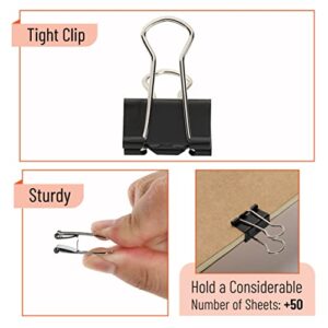 Mr. Pen- Binder Clips, Small Binder Clips, 50Pack, 0.75 in, Black, Small Clips, Paper Binder Clips, Binder Clips Small Size,Small Paper Clips, Office Clips, Micro Binder Clips, Mini Binder Clips