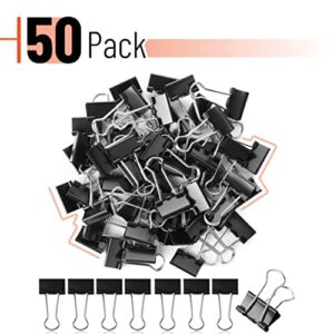 Mr. Pen- Binder Clips, Small Binder Clips, 50Pack, 0.75 in, Black, Small Clips, Paper Binder Clips, Binder Clips Small Size,Small Paper Clips, Office Clips, Micro Binder Clips, Mini Binder Clips