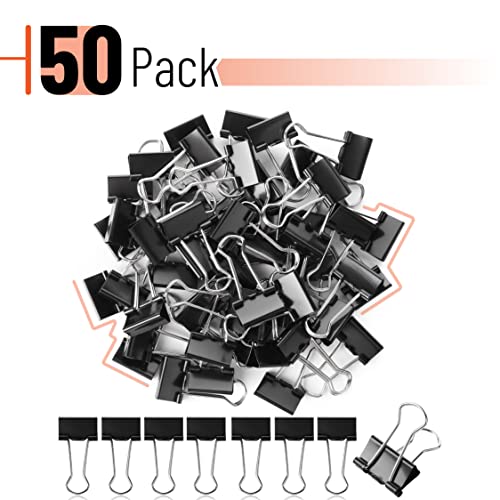 Mr. Pen- Binder Clips, Small Binder Clips, 50Pack, 0.75 in, Black, Small Clips, Paper Binder Clips, Binder Clips Small Size,Small Paper Clips, Office Clips, Micro Binder Clips, Mini Binder Clips