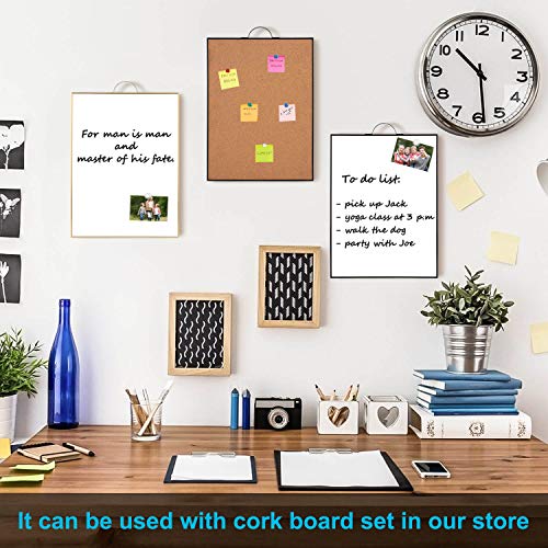 Small Dry Erase White Board - 16" X 12" Portable Aluminum Frame Mini Whiteboard with Holder Magnetic Board for Kids to Do List Notepad for Office, Home, Kitchen, School.