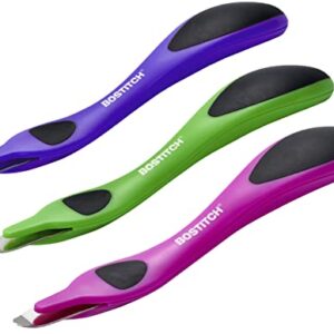 Bostitch Office Professional Magnetic Easy Staple Remover Tool - 3 Pack Neon Colored Staple Puller Stick for Office Home & School.