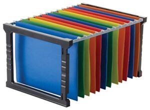 officemate plastic hanging file folder frame, 18 inch, letter and legal size. 1 set (91961)