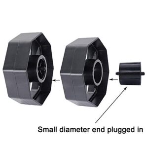 Tape Dispenser, Heat Press Tape Dispenser, Desk Heat Tape Dispenser 6.3 x 2.5 x 3.4 Inch, Holder Fits 1" and 3" Core (Black)