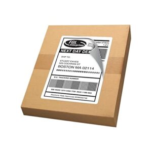 Avery 5126 Shipping Address Labels, Laser Printers, 200 Labels, Half Sheet Labels, Permanent Adhesive, TrueBlock, White