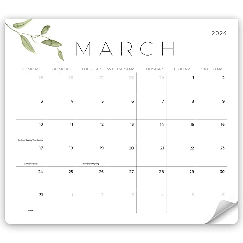 Beautiful 2023 Magnetic Fridge Calendar - Runs Until July 2024 - The Perfect Monthly Calendar With Greenery Designs for Easy Organizing