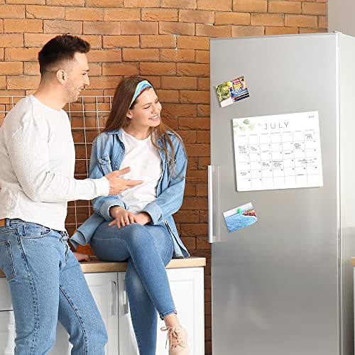 Beautiful 2023 Magnetic Fridge Calendar - Runs Until July 2024 - The Perfect Monthly Calendar With Greenery Designs for Easy Organizing