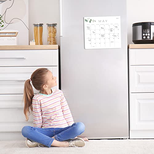 Beautiful 2023 Magnetic Fridge Calendar - Runs Until July 2024 - The Perfect Monthly Calendar With Greenery Designs for Easy Organizing