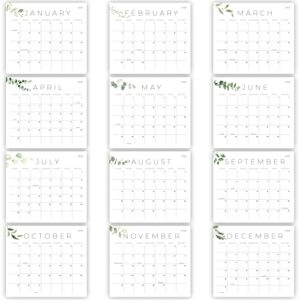 Beautiful 2023 Magnetic Fridge Calendar - Runs Until July 2024 - The Perfect Monthly Calendar With Greenery Designs for Easy Organizing