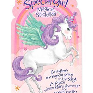 American Greetings Birthday Card for Girl (Pegasus with Stickers)