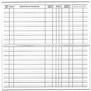 Personal Checkbook Registers, Set of 10, 2023-2024-2025 Calendars, Made in USA