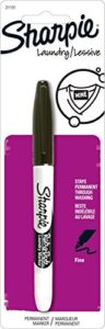 sharpie rub-a-dub permanent laundry marker fine black – pack of 1