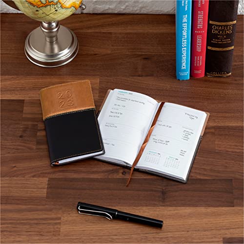 2023 Planner Calendar 3.5"x6" : Includes 14 Months (Nov 2022 to Dec 2023) / 2023 Weekly Planner/Weekly Agenda/Monthly Calendar Organizer (Black/Brown)