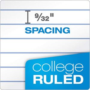 Oxford Composition Notebook 6 Pack, College Ruled Paper, 9-3/4 x 7-1/2 Inches, 100 Sheets, Assorted Marble Covers. 2 Each: Blue, Green, Red (63763)