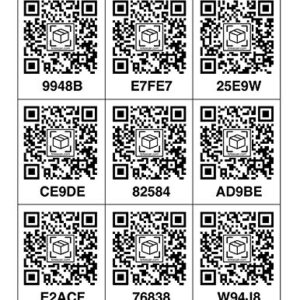 ToteScan Intelligent QR Labels for organizing & Storage (45 Unique Labels, 2.5"x3")