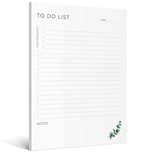 simplified to do list notepad 8.5″ x 11″ – made in usa – easily organize your daily tasks and boost productivity – the perfect undated planner notebook w checklist for women