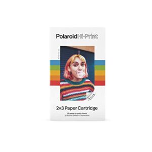 polaroid hi-print paper – 2×3 paper cartridge (20 sheets) dye-sub (not zink) cartridge