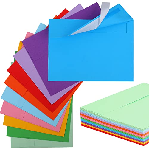 50 Pack Colored Envelopes, 5x7 Envelopes, Card Envelopes A7 Envelopes Envelopes for Invitations, Printable Invitation Envelopes for Weddings, Invitations, Photos, Postcards, Greeting Cards, Mailing