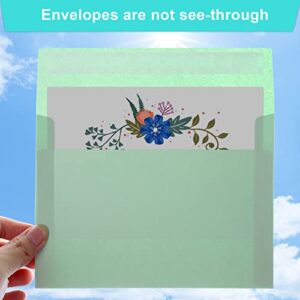 50 Pack Colored Envelopes, 5x7 Envelopes, Card Envelopes A7 Envelopes Envelopes for Invitations, Printable Invitation Envelopes for Weddings, Invitations, Photos, Postcards, Greeting Cards, Mailing