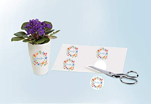 Avery Printable Sticker Paper, Glossy Clear, 8.5" x 11", Laser & Inkjet Printers, 7 Sheets (4397)