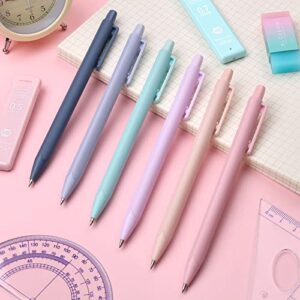 Four Candies Cute Mechanical Pencil Set, 6PCS Pastel Mechanical Pencils 0.5mm & 0.7mm with 360PCS HB Pencil Leads, 3PCS Erasers and 9PCS Eraser Refills, Aesthetic Mechanical Pencils for Girls Writing