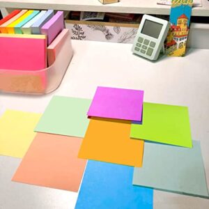 (8 Pack) Sticky Notes 3 x 3 in, Pastel Colorful Super Sticking Power Memo Post Stickies Square Sticky Notes for Office, Home, School, Meeting, 83 Sheets/pad