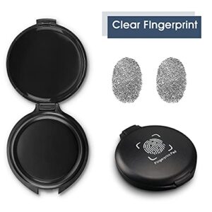 1 Pack Thumbprint Fingerprint Ink Pad for Notary Supplies Identification Security ID Fingerprint Cards Law Enforcement Fingerprint Black Stamp Ink pad