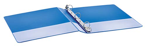 Cardinal Economy 3 Ring Binder, 1 Inch, Presentation View, Blue, Holds 225 Sheets, Nonstick, PVC Free, 4 Pack of Binders (79511)