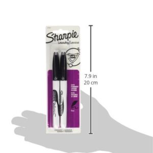 Sharpie Rub-a Dub Laundry Markers Black, 2pk