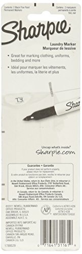 Sharpie Rub-a Dub Laundry Markers Black, 2pk