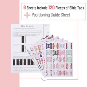 Mr. Pen- Bible Tabs, 121 pcs, Floral Design, Laminated Bible Tabs for Study Bible, Bible Tabs Old and New Testament Bible Book Tabs, Bible Tabs for Women, Tabs for Bible, Bible Index Tabs