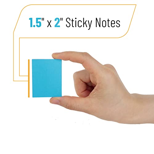 Mr. Pen- Sticky Notes, Sticky Notes 1.5x2 inch, 36 Pads, Small Sticky Note, Colored Sticky Notes, Mini Sticky Note Pads, Stick Notes, Sticky Pad, Colorful Sticky Notes Pack, 1.5x2 Sticky Notes