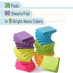 Mr. Pen- Sticky Notes, Sticky Notes 1.5x2 inch, 36 Pads, Small Sticky Note, Colored Sticky Notes, Mini Sticky Note Pads, Stick Notes, Sticky Pad, Colorful Sticky Notes Pack, 1.5x2 Sticky Notes