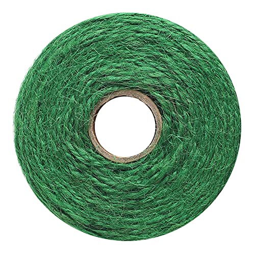 Vivifying Green Garden Twine, 656 Feet 2mm Natural Jute Twine String for Climbing Plants, Tomatoes, Floristry, Gift Wrapping, Crafts