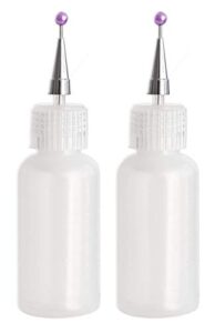 crafters companion glue applicators-pack of 2, 14ml bottle, clear 2 count