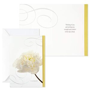 Hallmark Assorted Sympathy Cards (Flowers, 12 Cards and Envelopes)