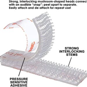 EZ Pass/I-Pass/SunPass/Fastlane Dual Lock Adhesive Mounting Strips 4 Strips Each 1-1/2 in