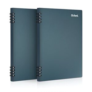 oxford stone paper notebook, 5-1/2″ x 8-1/2″, blue cover, 60 sheets, 2 pack (161641)