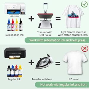 A-SUB Sublimation Paper- 150 Sheets Heat Transfer Paper 8.5x11 inch Compatible with Inkjet Sublimation Printer 105g