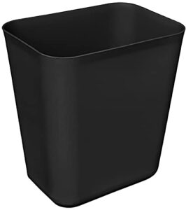 nipogear 3 gallons efficient trash can wastebasket, fits under desk, kitchen, home, office (black, 3 gallons)