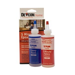 devcon epoxy, 5 minute epoxy, 2 bottles net 8.5 fl oz (250ml)