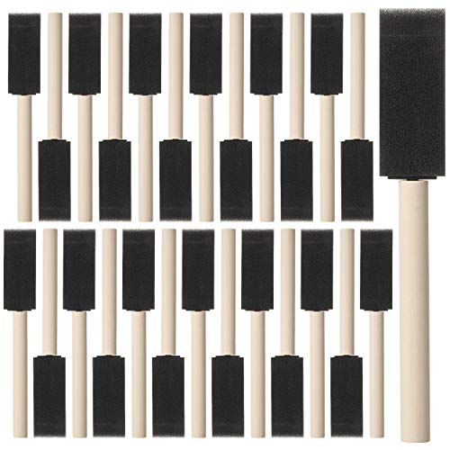 Bates- Foam Paint Brushes, 26 Pack, 1 Inch, Sponge Brushes, Sponge Paint Brush, Foam Brushes, Foam Brushes for Painting, Foam Brushes for Staining, Paint Sponges, Foam Brushes for Mod Podge