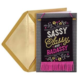 hallmark signature birthday card for her (sassy and classy flag)