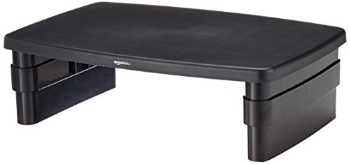 Amazon Basics Adjustable Computer Monitor Riser Desk Stand