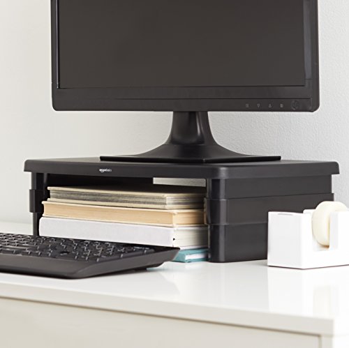 Amazon Basics Adjustable Computer Monitor Riser Desk Stand