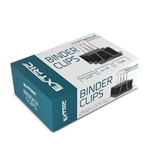 binder clips – 48 medium binder clips, binder clips medium, binder paper clips, binder clip, clips office supplies