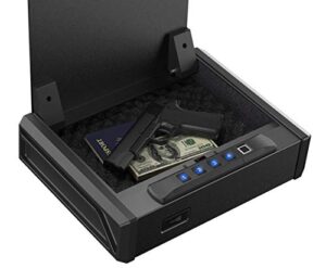 rpnb gun safe,california doj certified,quick-access pistol safe for multiple handguns with biometric fingerprint lock