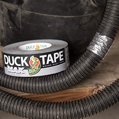 Duck Brand Max Strength Duct Tape, Silver, 1-Roll Pack, 1.88 Inch x 45 Yards, 240201