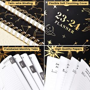 Planner 2023-2024 - July 2023-June 2024, 2023-2024 Weekly & Monthly Planner, 8" x 10", Academic Planner 2023-2024 with Tabs, Sturdy Cover, Thick Paper, Twin-wire Binding