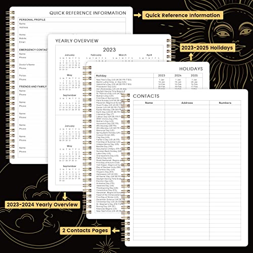 Planner 2023-2024 - July 2023-June 2024, 2023-2024 Weekly & Monthly Planner, 8" x 10", Academic Planner 2023-2024 with Tabs, Sturdy Cover, Thick Paper, Twin-wire Binding