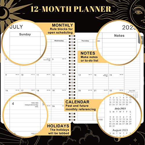 Planner 2023-2024 - July 2023-June 2024, 2023-2024 Weekly & Monthly Planner, 8" x 10", Academic Planner 2023-2024 with Tabs, Sturdy Cover, Thick Paper, Twin-wire Binding